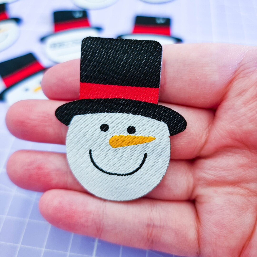 Snowman Tag Labels for Makers Sew in Labels Labels for - Etsy
