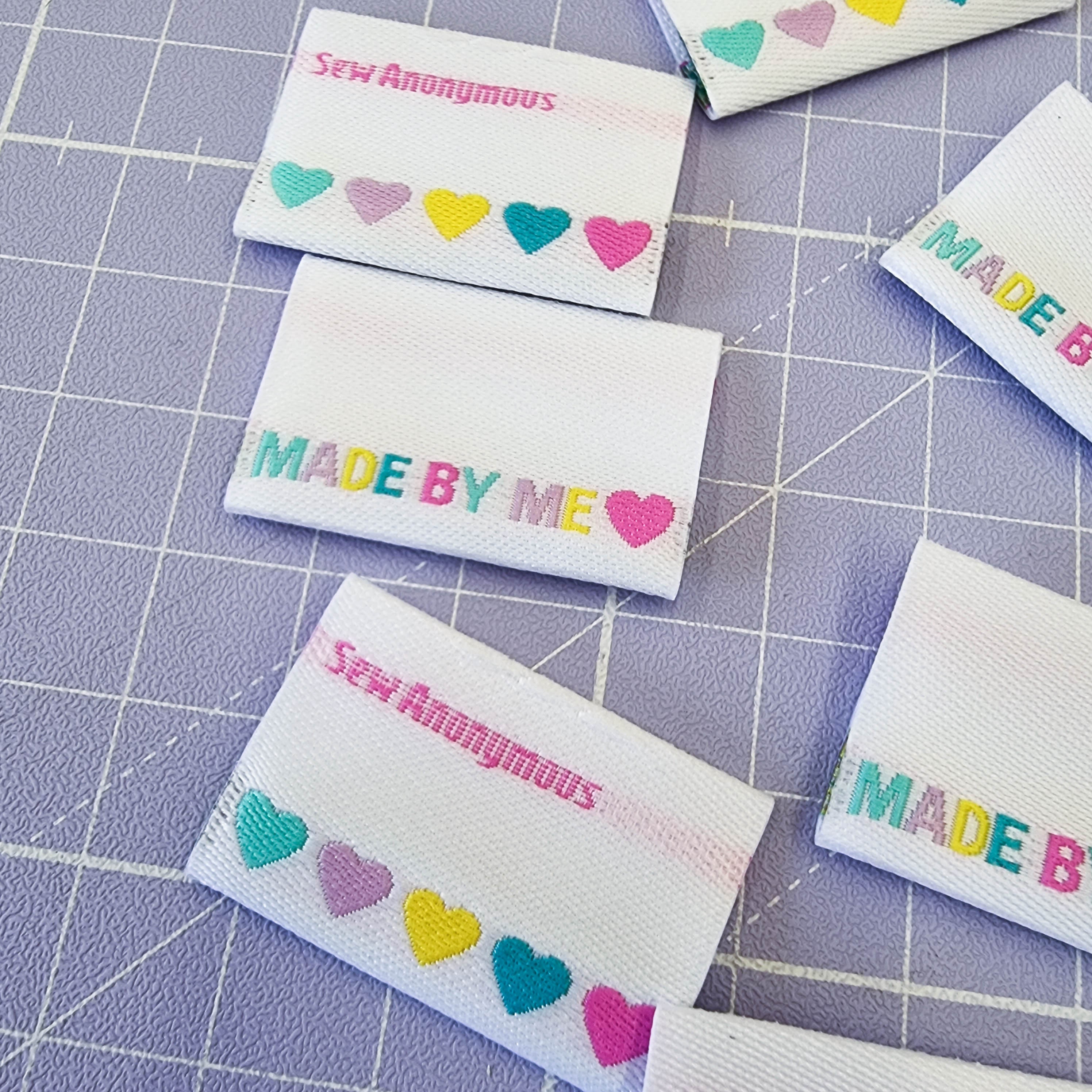 White Made by Me Labels for Makers Sew in Labels Labels - Etsy UK