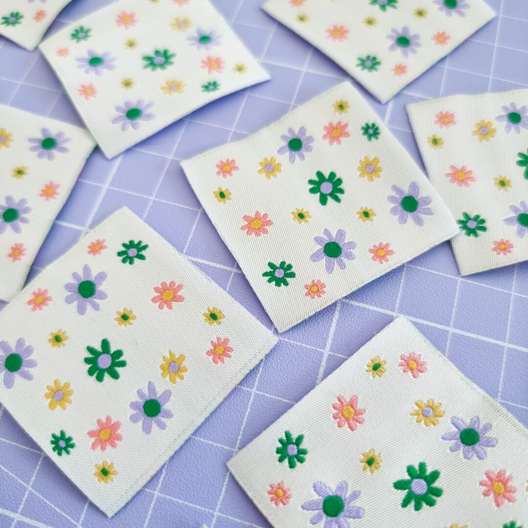 Boho Flower Labels for Makers Sew in Labels Labels for - Etsy