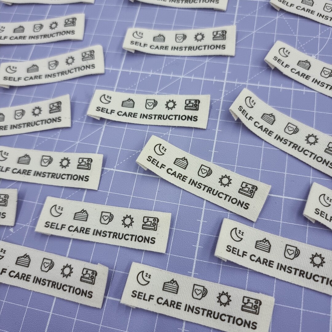 Self Care Label Labels for Makers Sew in Labels Labels for - Etsy