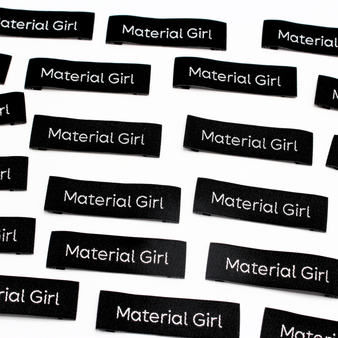 Material Girl | Labels for Makers, Sew in Labels, Labels for Handmade ...