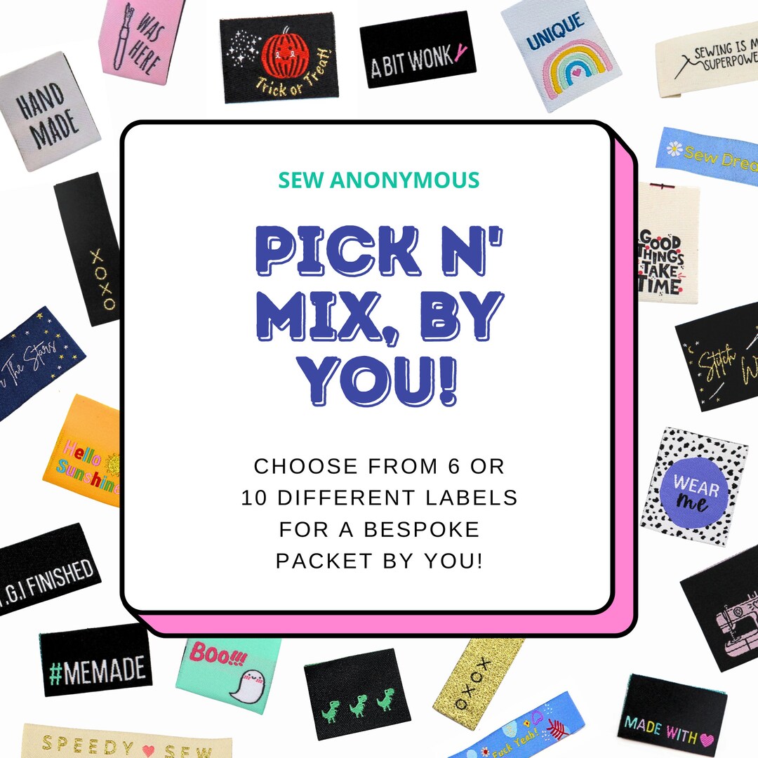 Pick N' Mix, by You Labels for Makers, Sew in Labels, Labels for ...