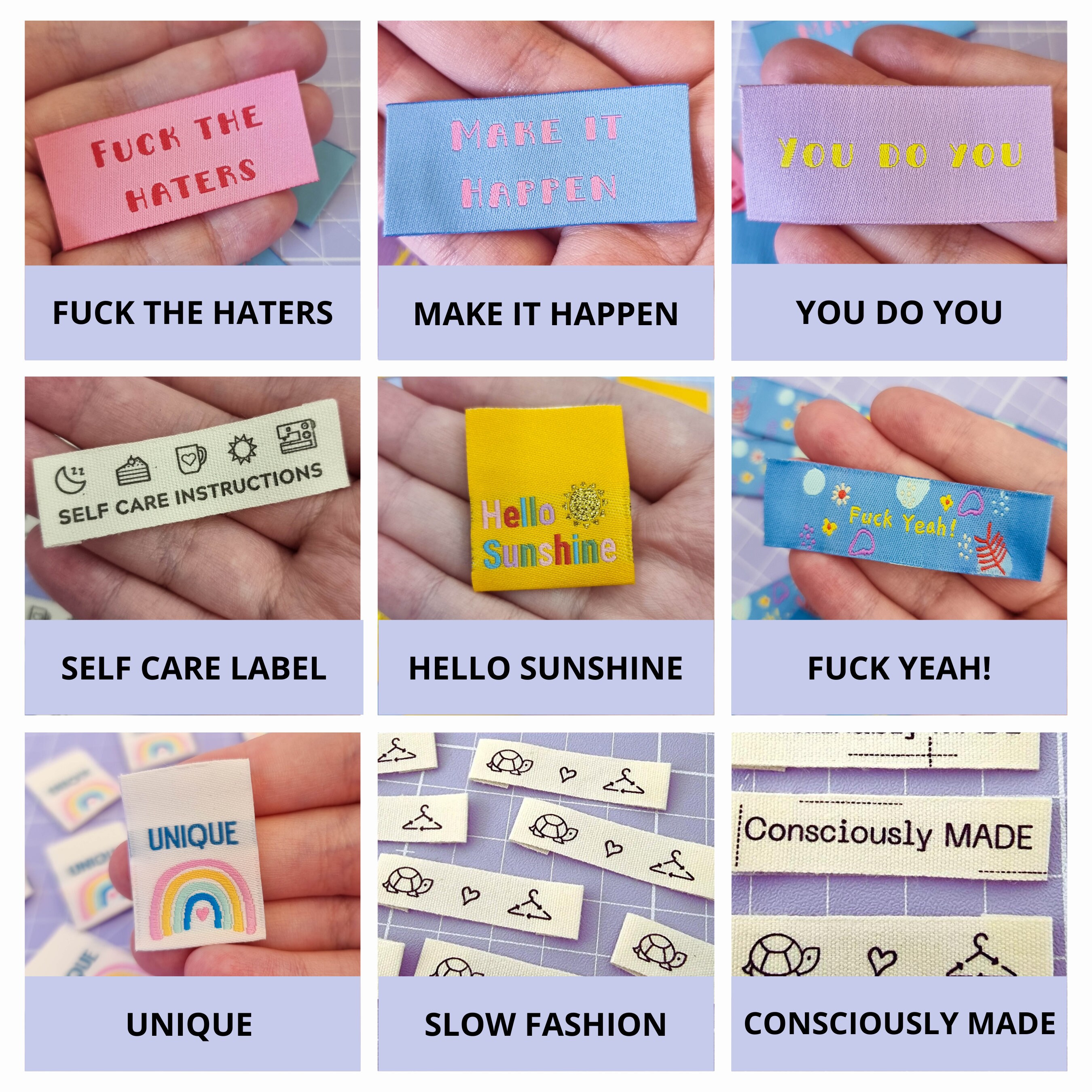 Pick N' Mix by You Labels for Makers Sew in Labels - Etsy UK