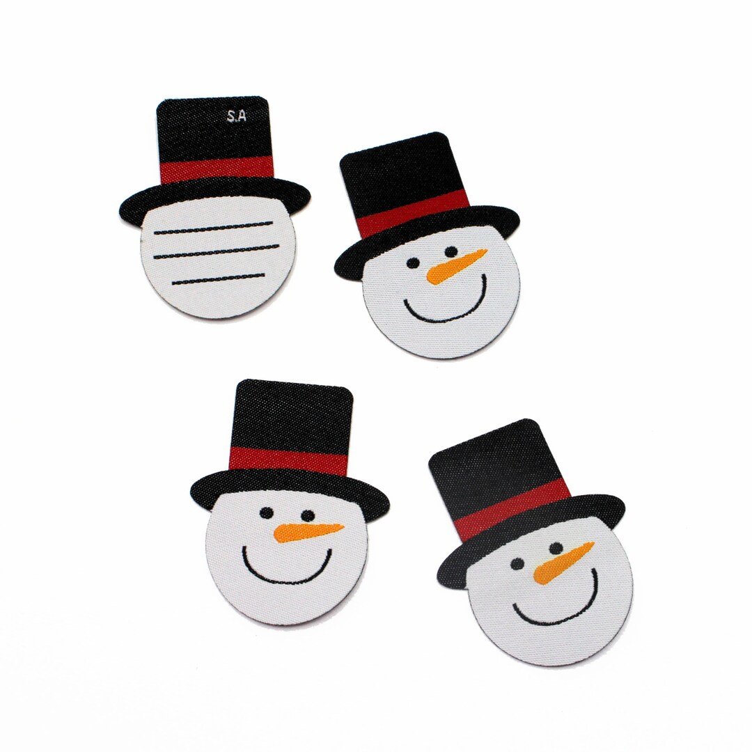 Snowman Tag | Labels for Makers, Sew in Labels, Labels for Handmade ...