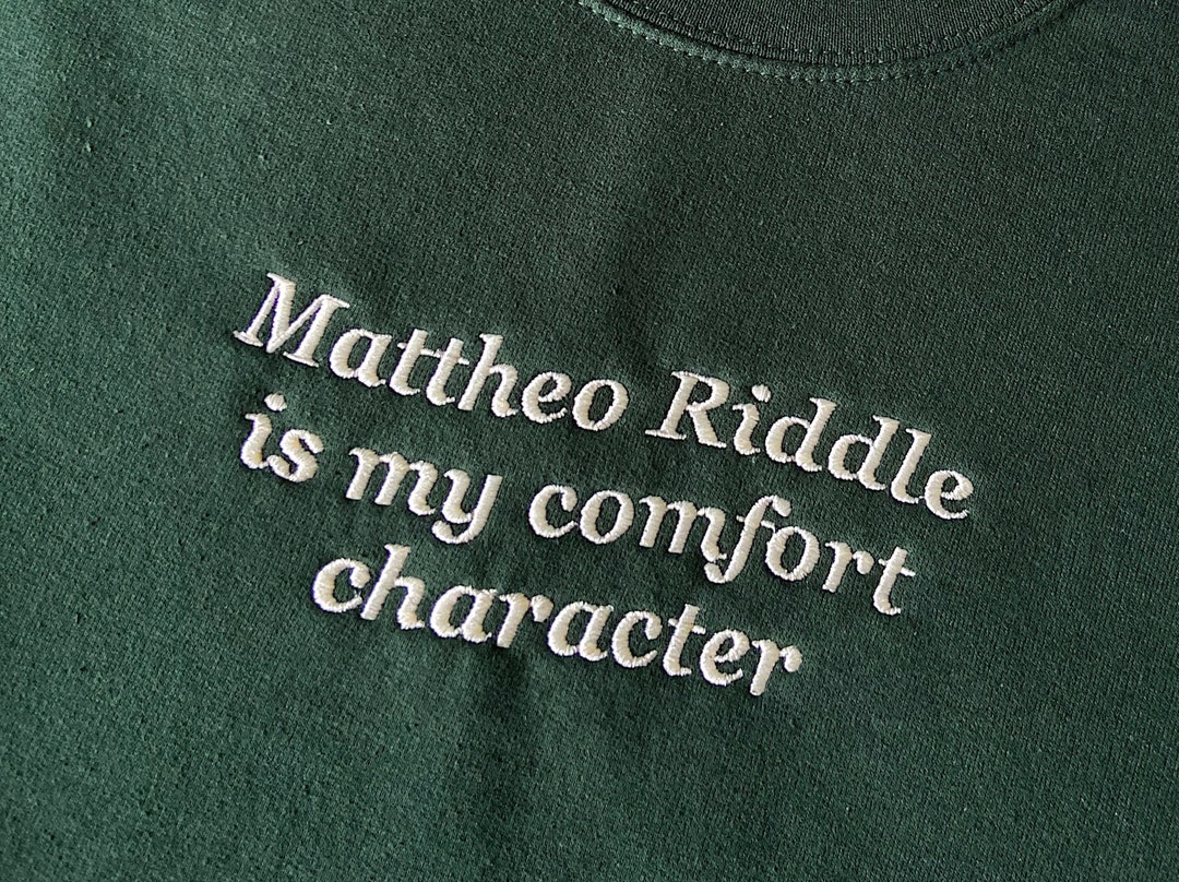 Mattheo Riddle Embroidered Sweatshirt - Etsy