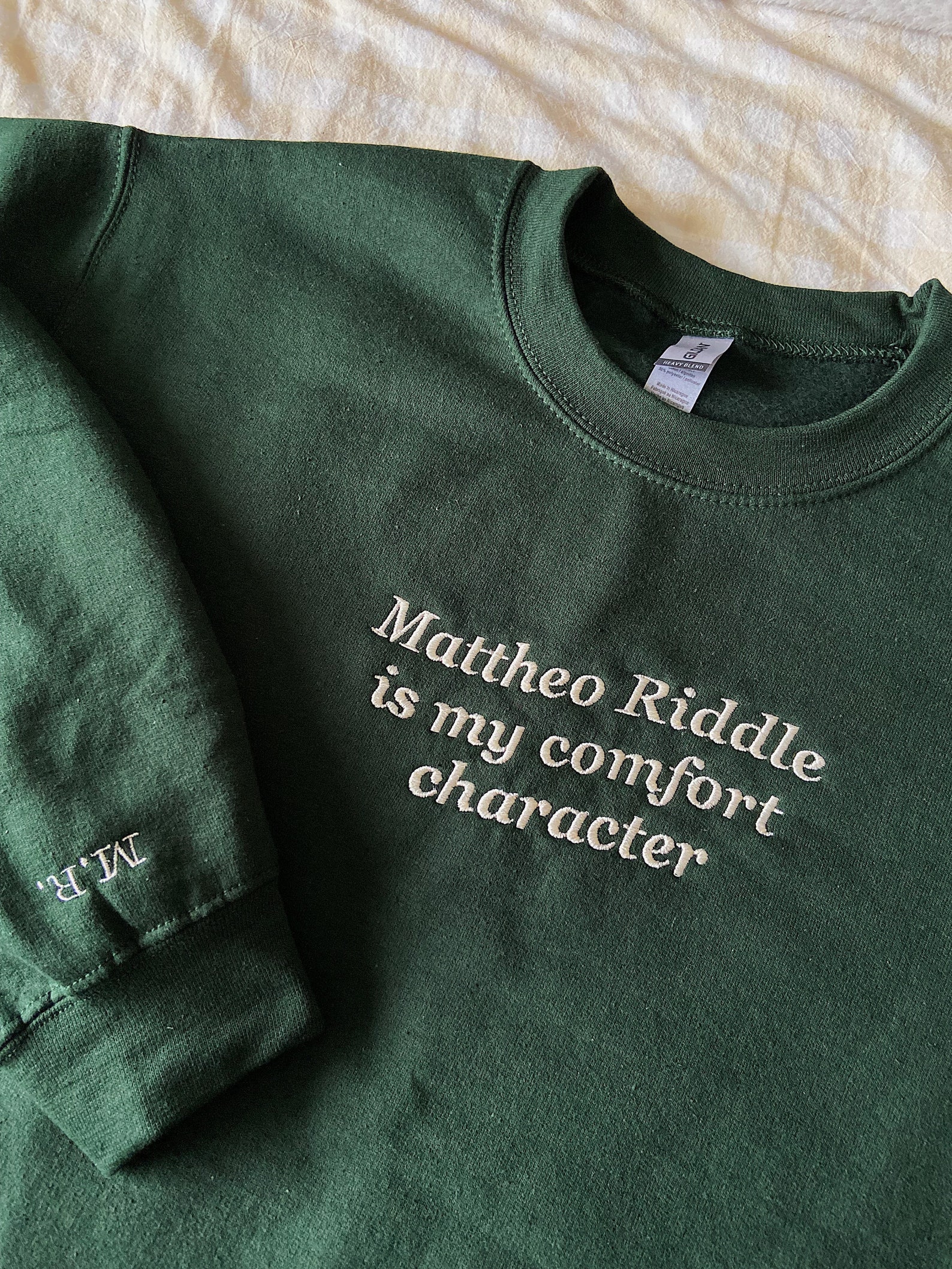 Mattheo Riddle Embroidered Sweatshirt - Etsy