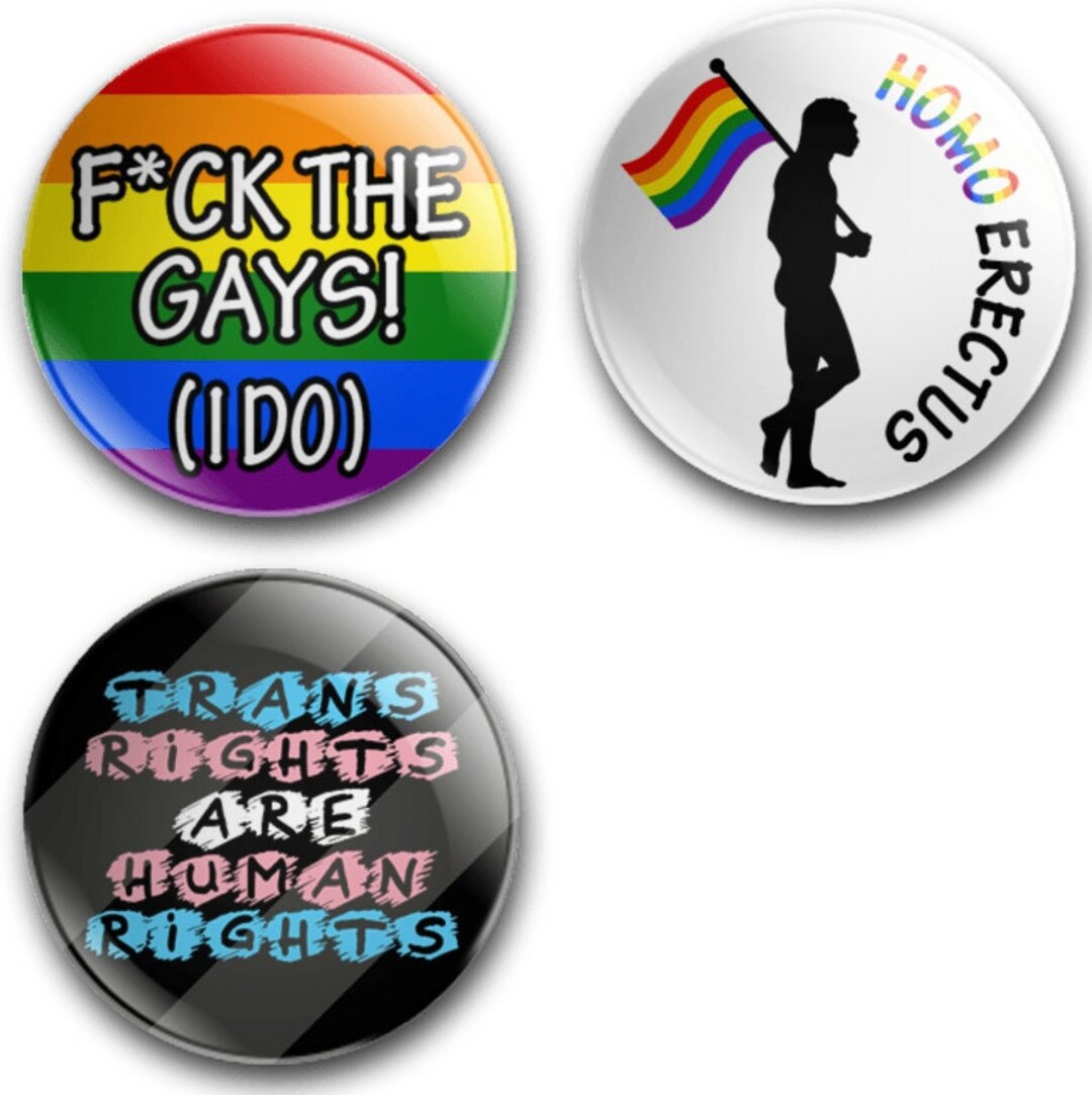 Lgbt Lgbtqia 25mm 1 Inch Slogan Badges Lesbian Gay Bi Trans Etsy