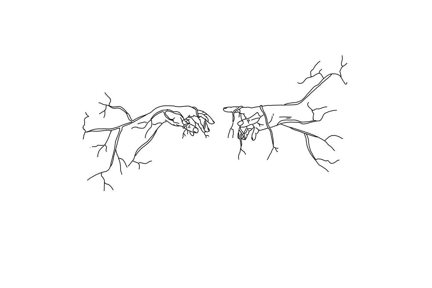 Tree Rooted Hands Svg Creation of Adam Svg Adam Hands Svg Art Svg Great ...