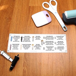 Sticker Cheat Sheet for Cricut Tools and Blades, Beginners Guide Lid ...