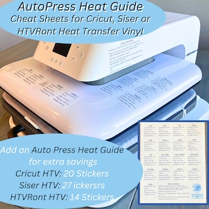 Sticker Cheat Sheet for Cricut Tools and Blades, Beginners Guide Lid ...