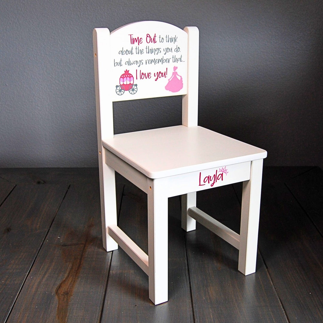 Pink Princess Time Out Chair, Tiara Girl Naughty Think Spot, Carriage ...