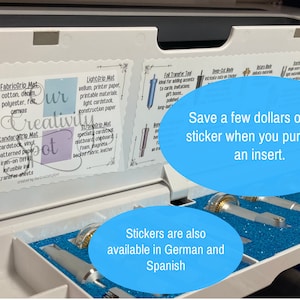 Sticker Cheat Sheet for Cricut Mats, Beginners Guide Lid Organizer ...