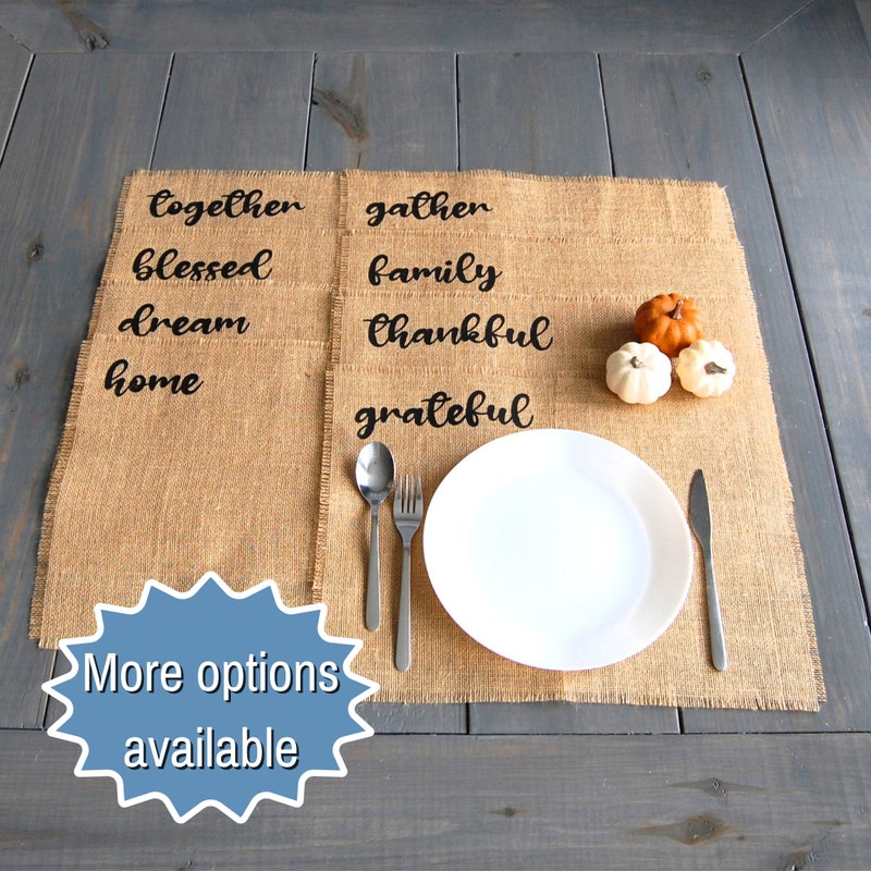 Burlap Placemats - Etsy