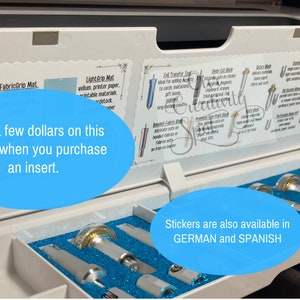 Sticker Cheat Sheet for Cricut Tools and Blades, Beginners Guide Lid ...