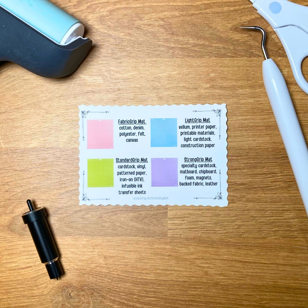 Sticker Cheat Sheet for Cricut Mats, Beginners Guide Lid Organizer ...