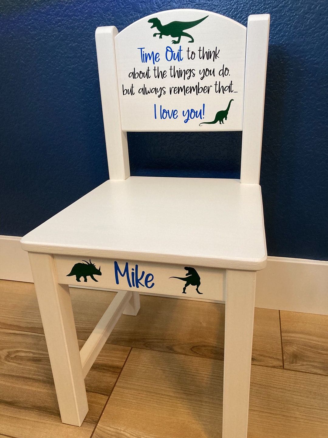 Dinosaur T-rex Time Out Chair Naughty Thinking Spot Toddler - Etsy