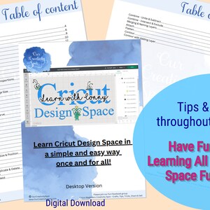 Cricut Design Space Guide for Beginners, E Book Instructions and ...