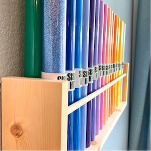 Vinyl Roll Holder Wall Storage Shelf, Cricut Siser Htvront Iron on ...