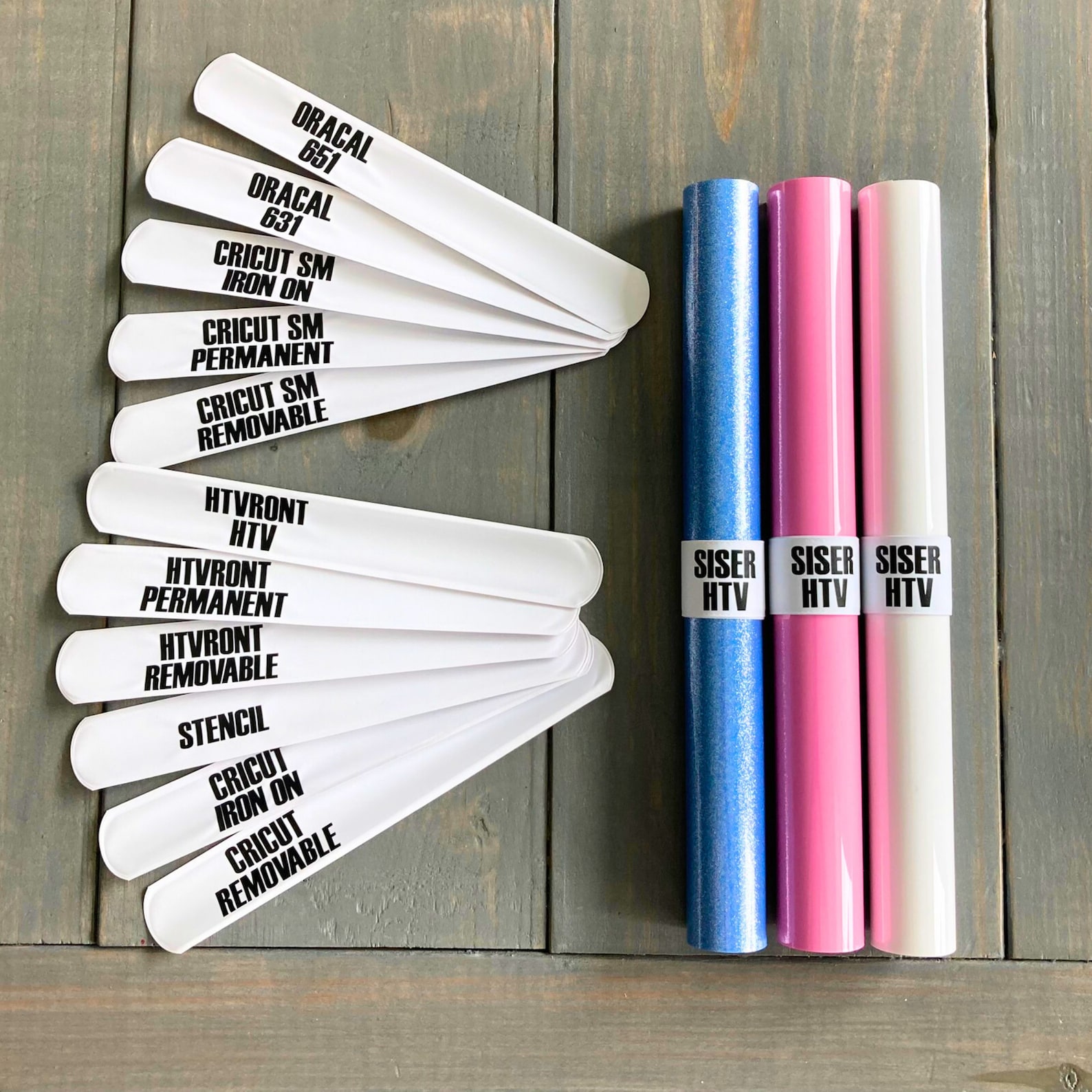 Vinyl Roll Organizer With Slap Bracelets, HTV Storage Solution, Cricut ...