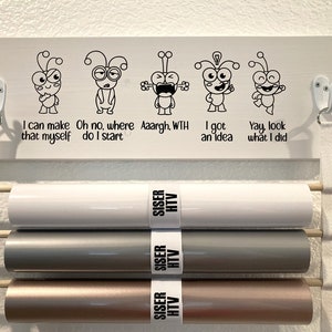 Vinyl Roll Holder Organizer HTV Roll Wall Storage Rack Craft - Etsy