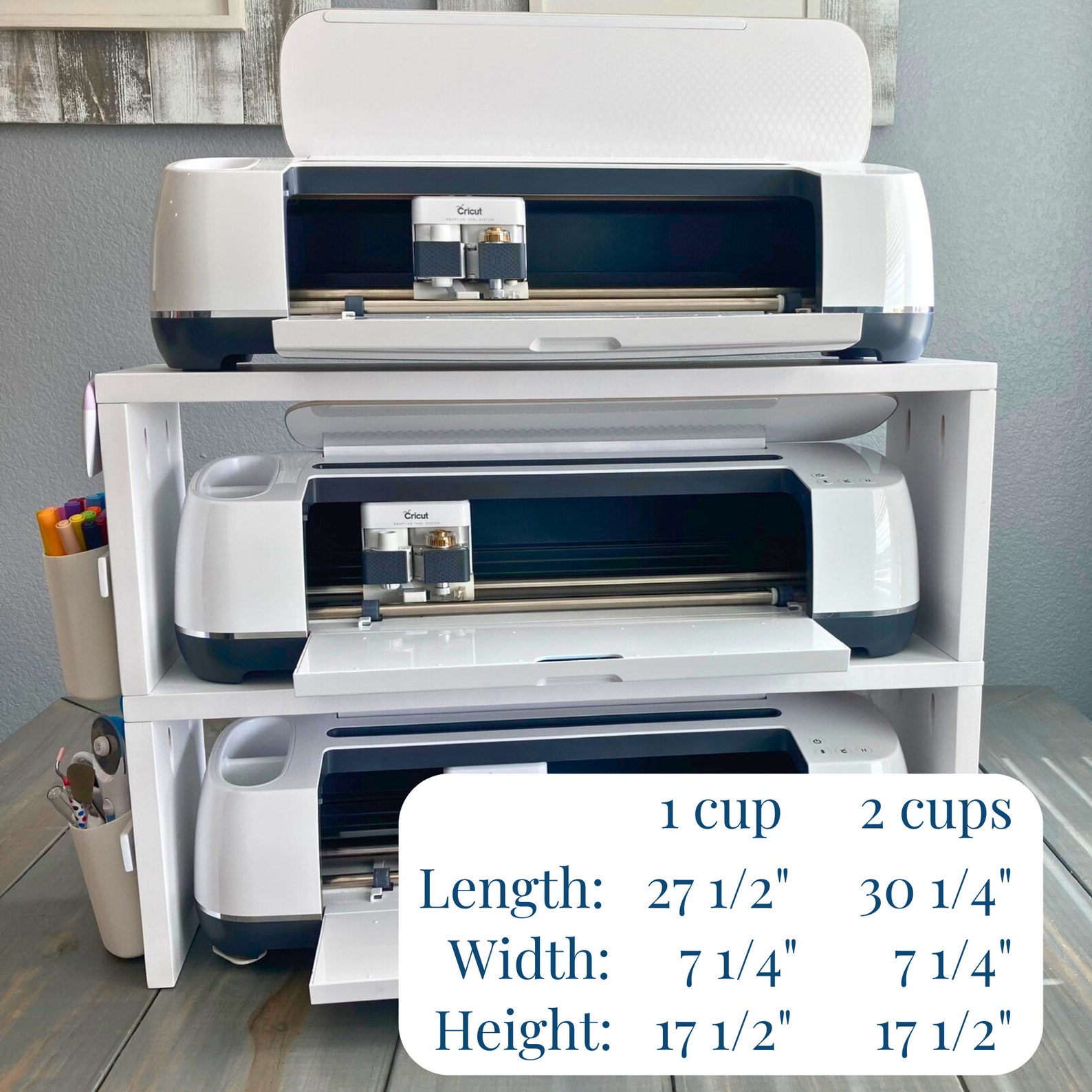 Double Stand for Cricut Maker and Explore Air Machines, Organizer Shelf ...