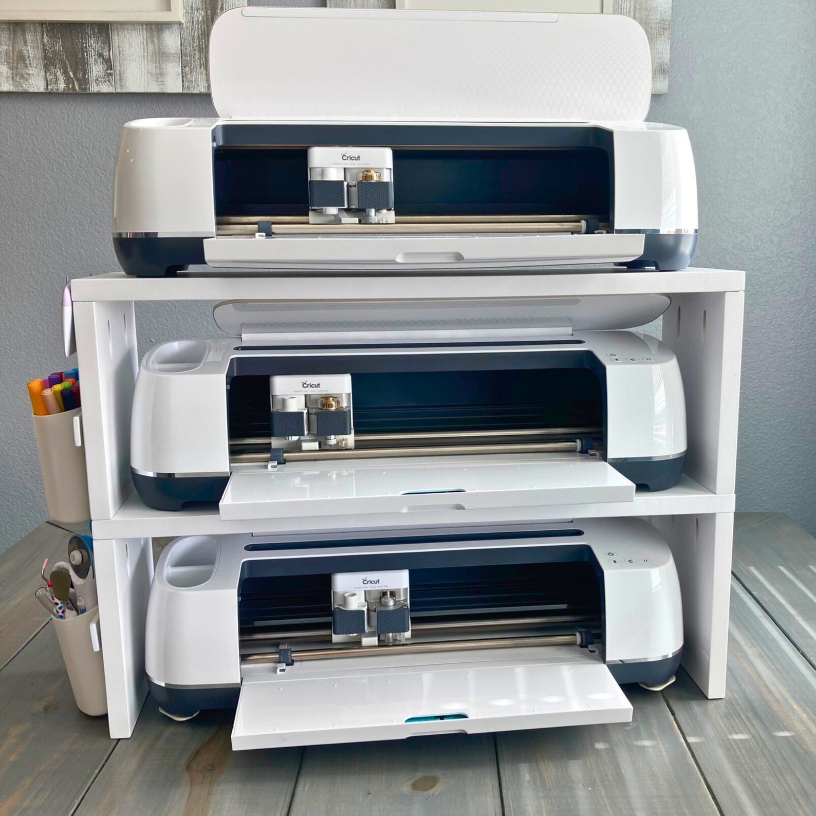 Double Stand for Cricut Maker and Explore Air Machines, Organizer Shelf ...