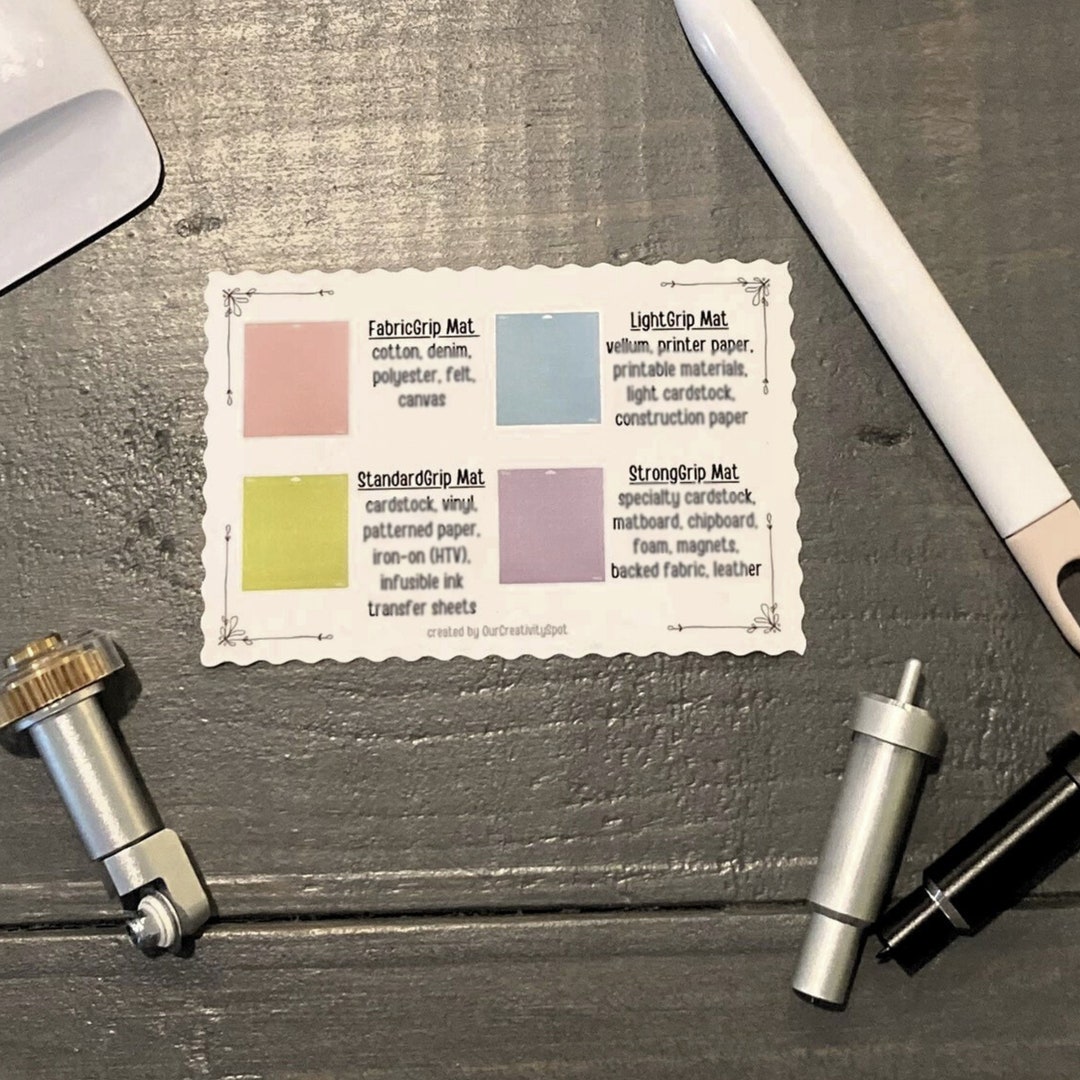 Sticker Cheat Sheet for Cricut Mats, Beginners Guide Lid Organizer ...