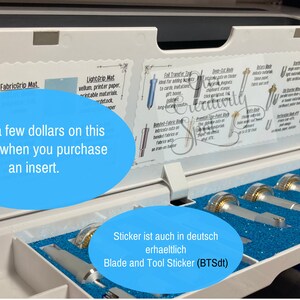 Sticker Cheat Sheet for Cricut Tools and Blades, Beginners Guide Lid ...