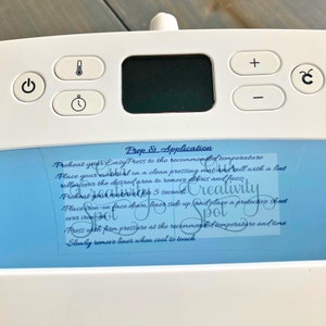 Easy Press Heat Guide Cheat Sheet Sticker, Beginners Guide for Cricut ...