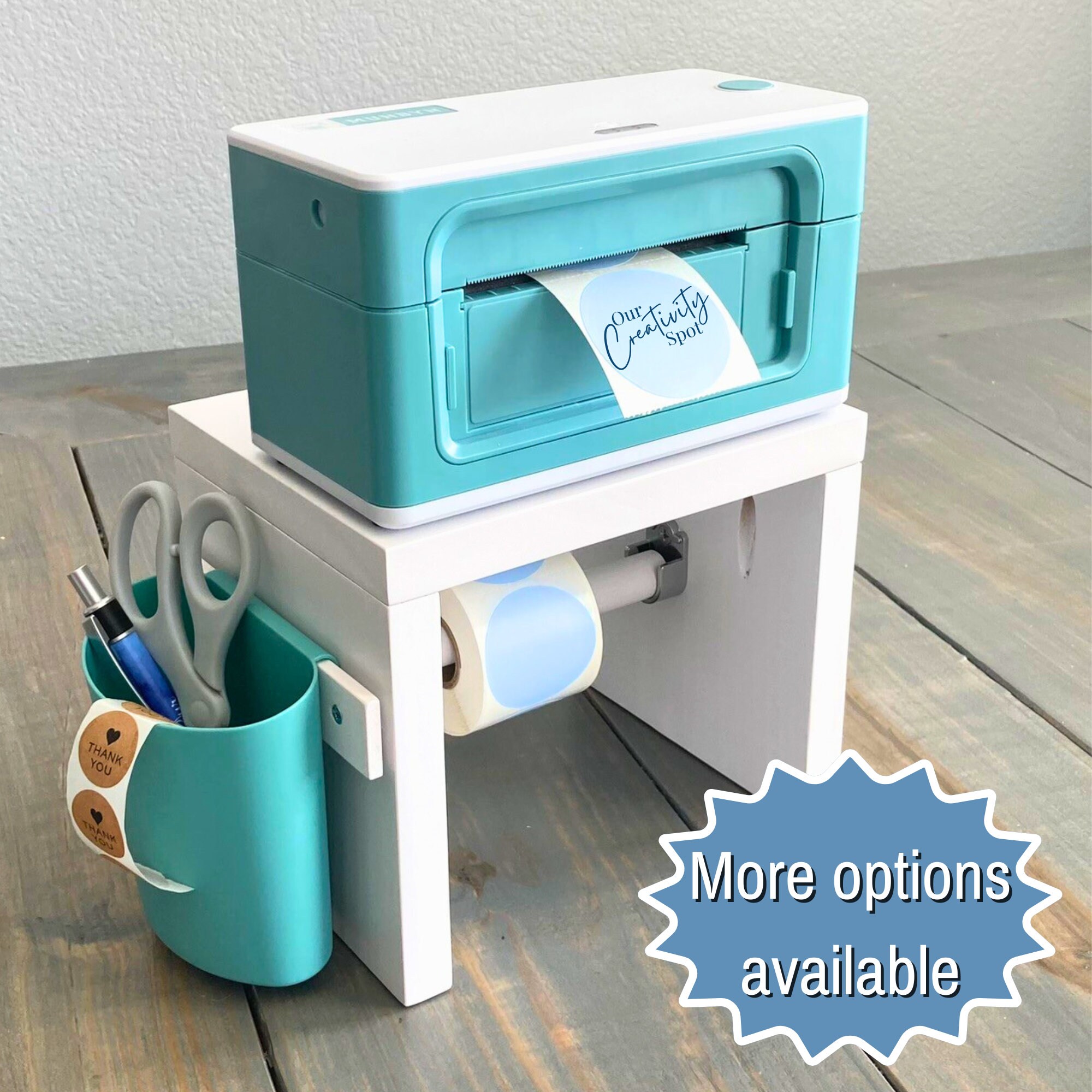 Thermal Printer Label Roll Holder Stand With Cups for Munbyn, Rollo ...
