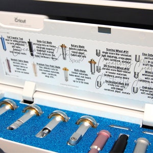 Sticker Cheat Sheet for Cricut Tools and Blades, Beginners Guide Lid ...