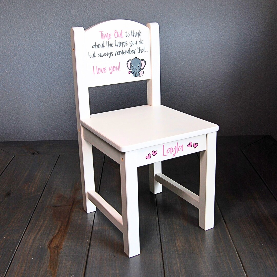 Baby Elephant Time Out Chair, Hearts Pink Girl Naughty Think Spot ...