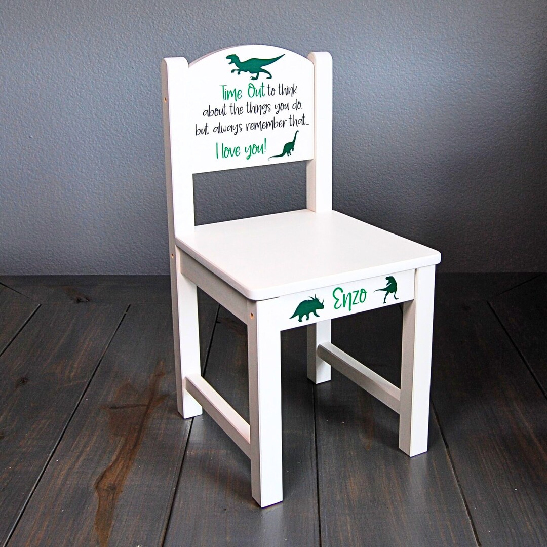 Dinosaur T-rex Time Out Chair, Naughty Thinking Spot, Calm Down Area ...