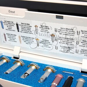 Sticker Cheat Sheet for Cricut Tools and Blades, Beginners Guide Lid ...