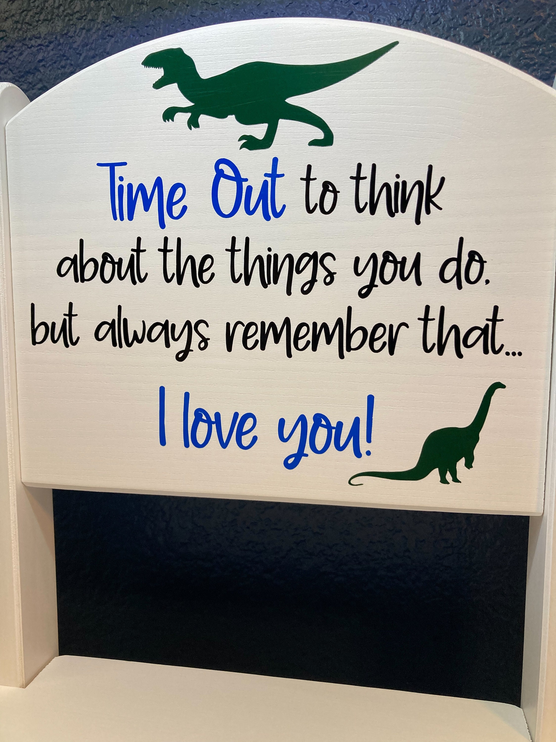 Dinosaur T-rex Time Out Chair Naughty Thinking Spot Toddler - Etsy