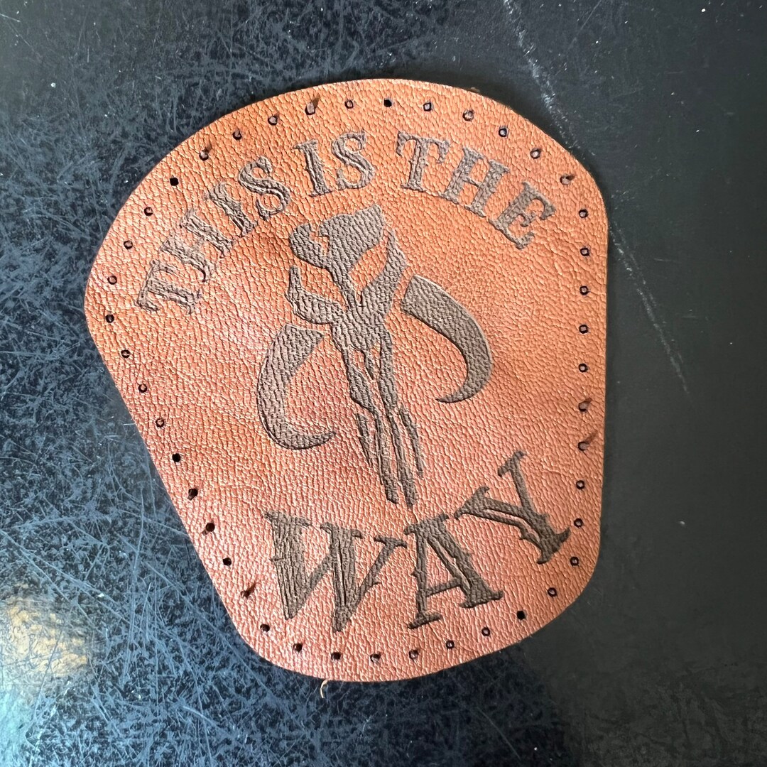 Star Wars Mandalorian Leather Patch "this is the Way” Mythosaur - Etsy