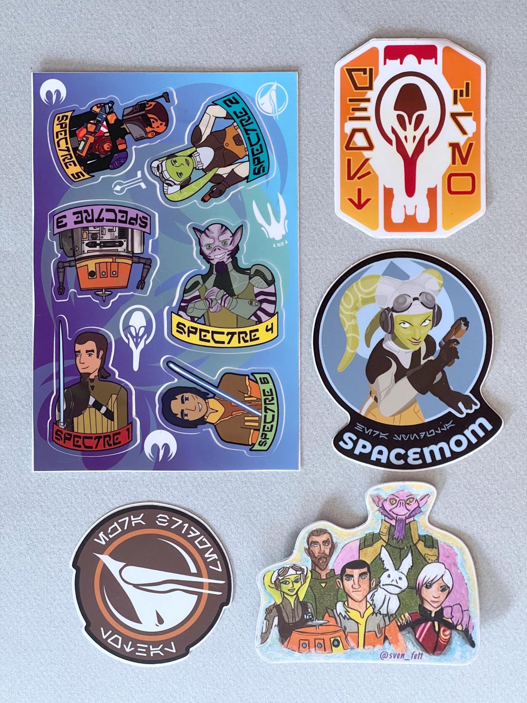 Ghost Crew Vinyl Sticker Bundle: Star Wars Rebels Stickers - Etsy