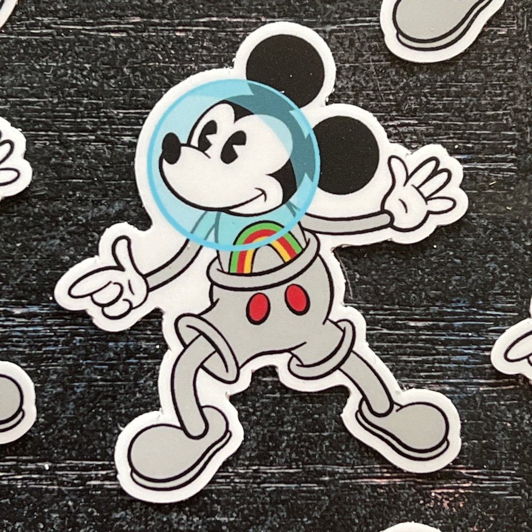 Mickey Mouse in Space Suit - 2.5” Die Cut Matte Vinyl Sticker - Etsy