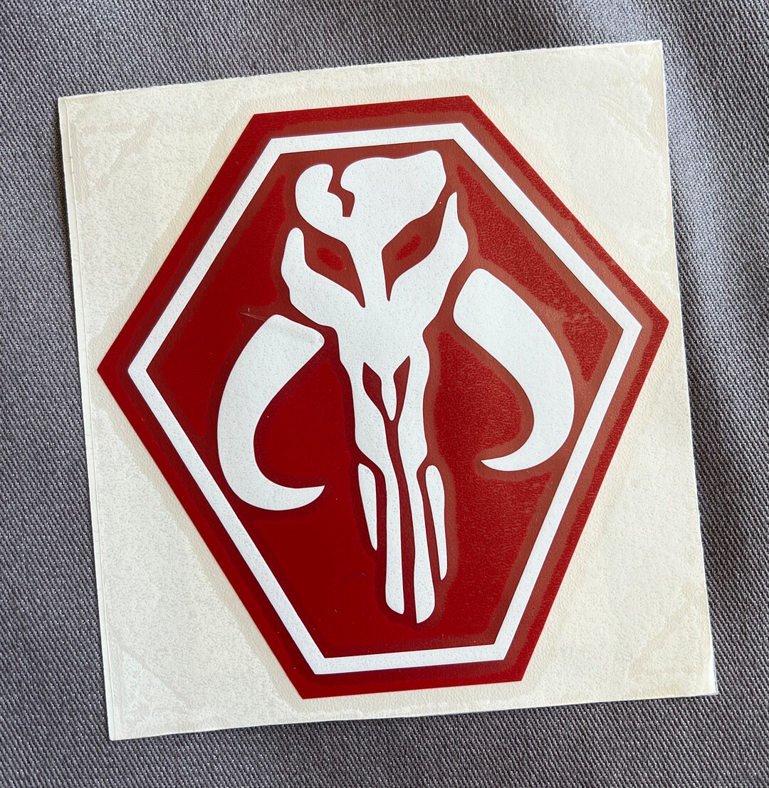 Mandalorian Mythosaur Insignia, 2-color Permanent Vinyl Decal - Etsy