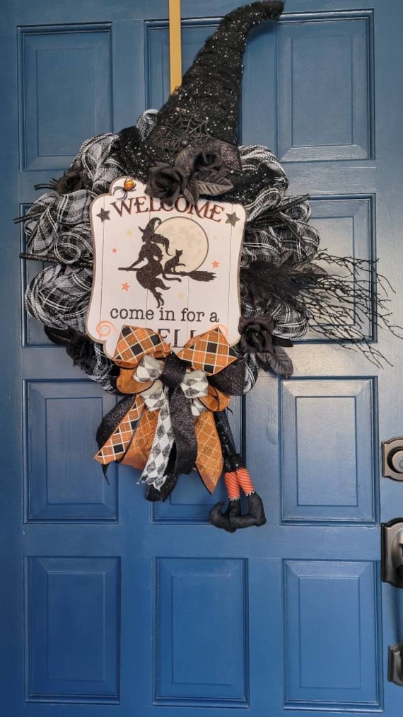 Whimsical Welcoming Witch Greets You and Your Guests - Etsy