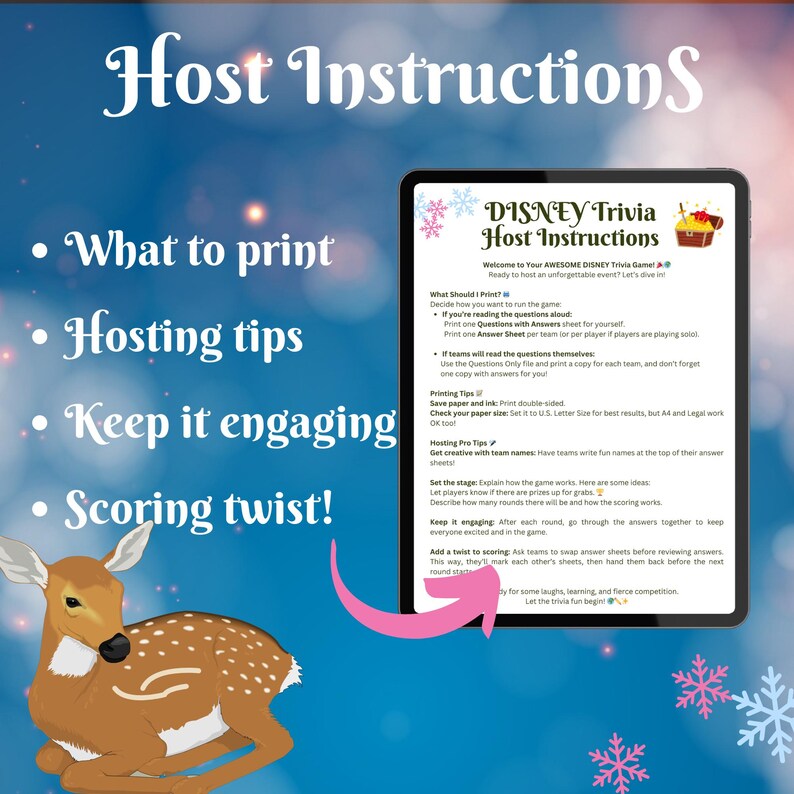 DISNEY TRIVIA Digital Download | 50 Questions | 5 Rounds | Family ...