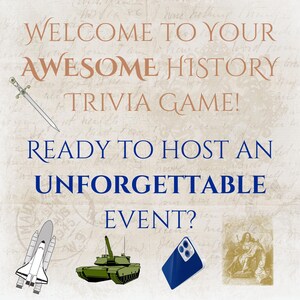History Trivia Game | 5 Rounds | 50 Questions | Host Instructions ...