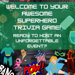 Superhero Trivia Game | 50 Questions | 5 Rounds | Answer Key & Answer ...