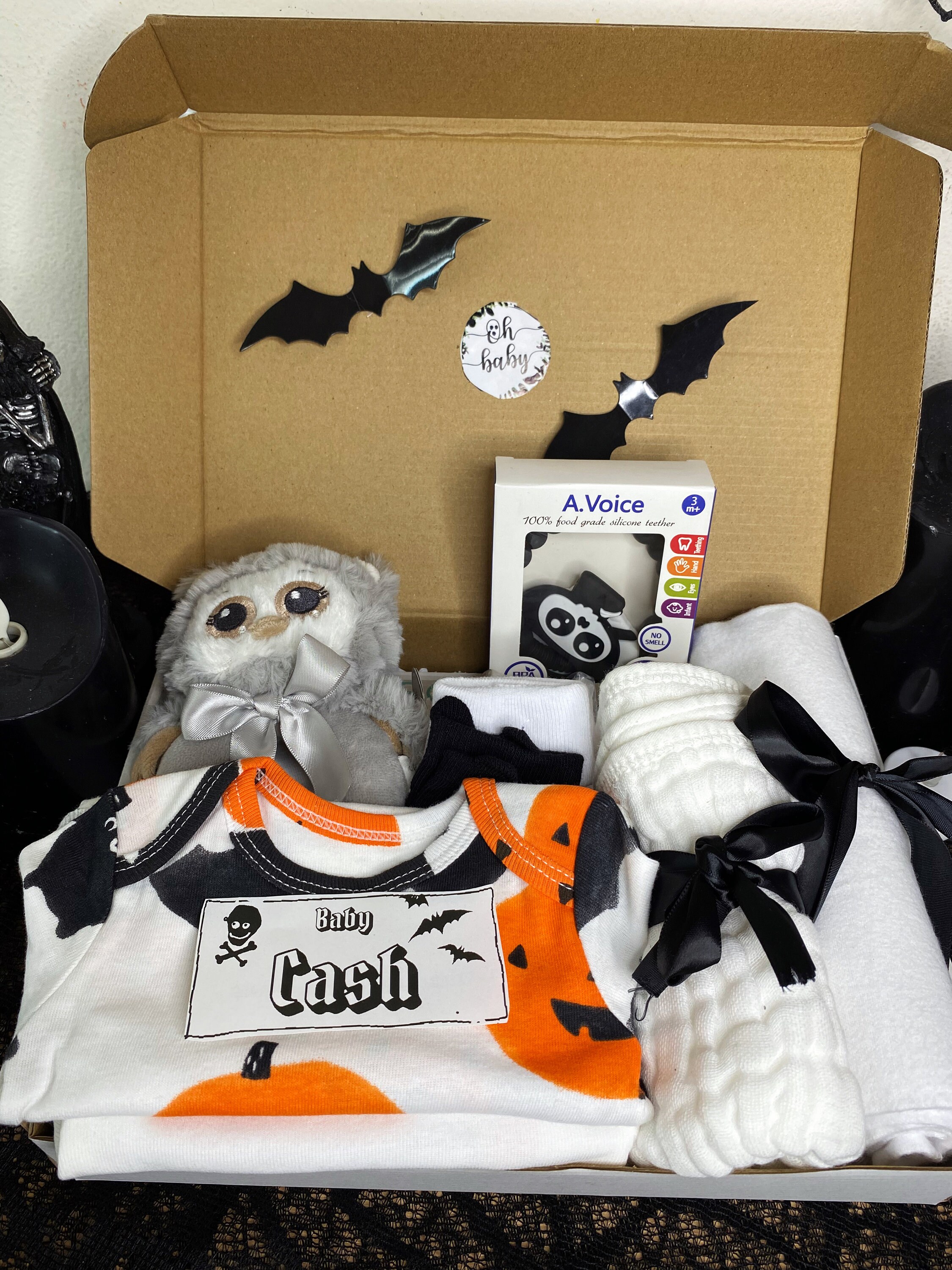 Halloween/ Goth Expecting Baby Gift Boxes - Etsy