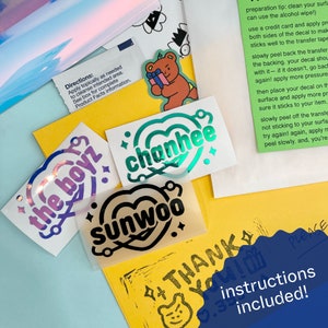 The Boyz Heart Vinyl Decal | Holographic Vinyl Decal Sticker, for Kpop ...