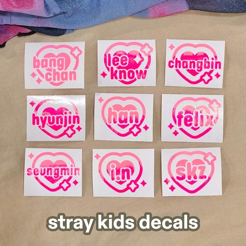 Stray Kids Vinyl Decal | Skz Holographic Vinyl Decal Sticker, for Kpop ...