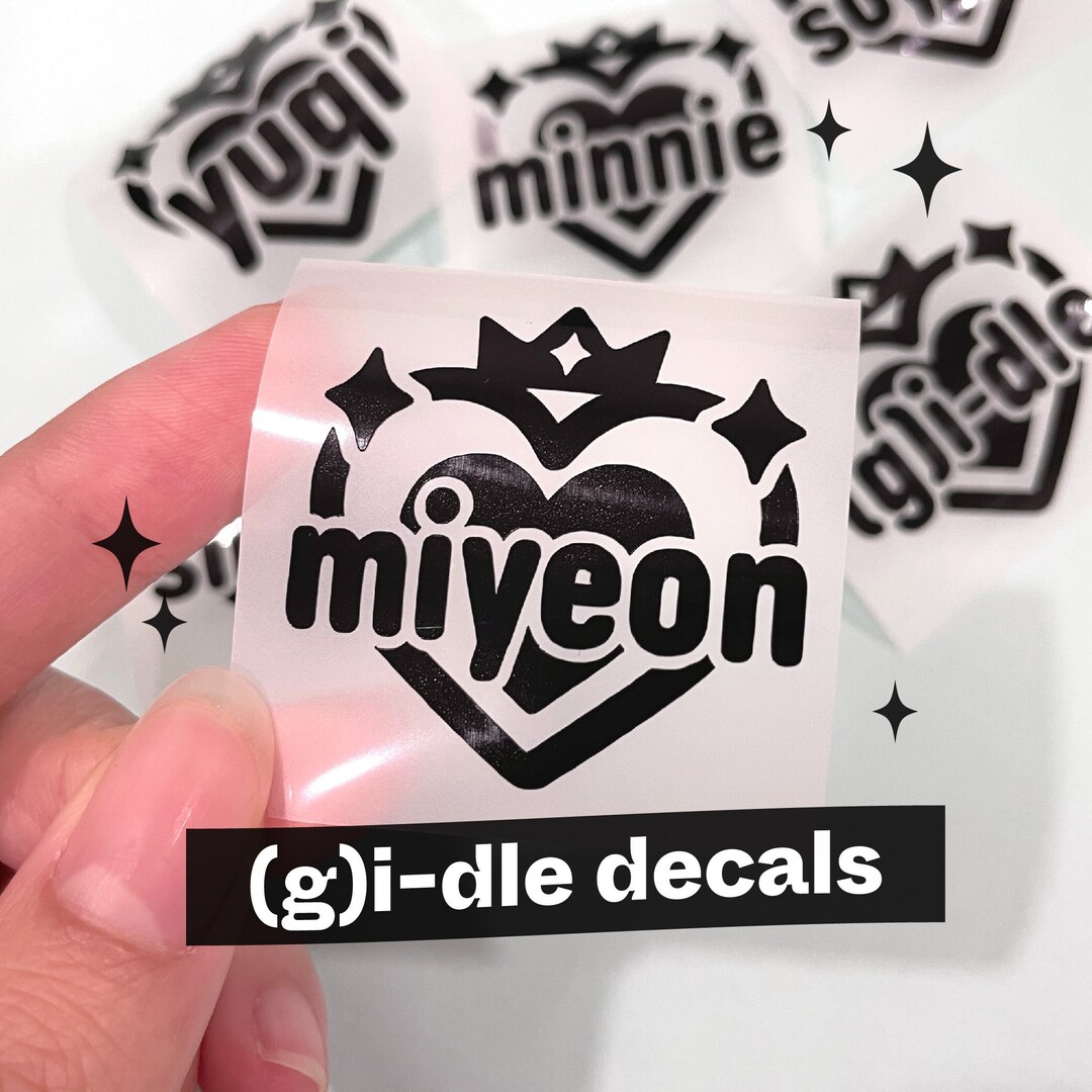 Gi-dle Vinyl Decal | Holographic Vinyl Decal Sticker, for Kpop ...