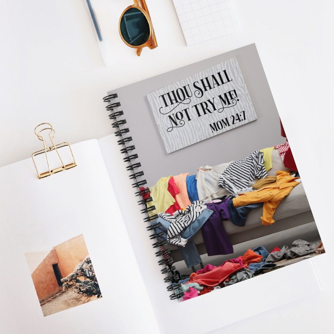 Thou Shall Not Try Me, Mom Humor, Spiral Bound Journal, Sarcastic Gift ...