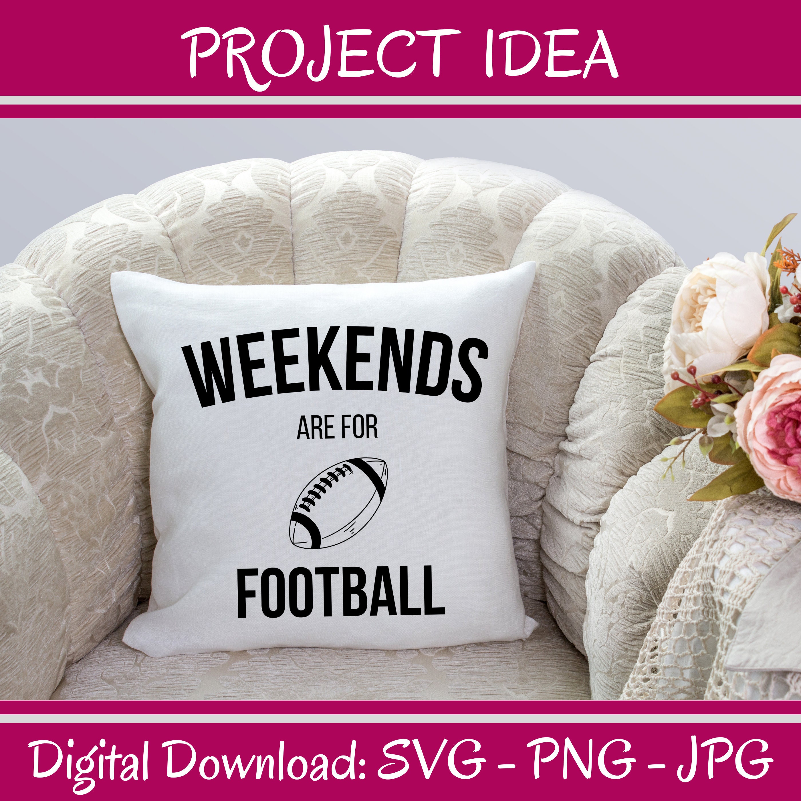 Football SVG for Tshirt Cup Bag, Svg Png Jpg Digital Download for ...