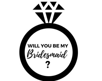 Will You Be My Bridesmaid Bundle SVG Bridesmaid Proposal Svg - Etsy